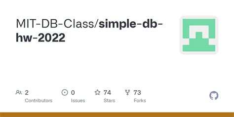 Simple Db Hw 2022lab1md At Main · Mit Db Classsimple Db Hw 2022 · Github