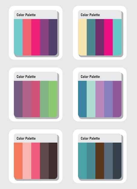 Premium Vector Color Palette Set