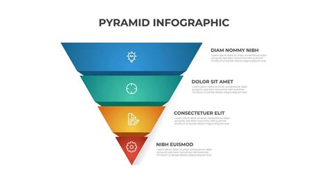 Points Of Pyramid List Diagram Infographic Element Template Vector Segmented Triangle Level