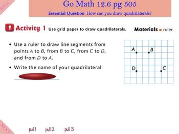 Go Math Interactive Mimio Lesson Draw Quadrilaterals By Cool Corner