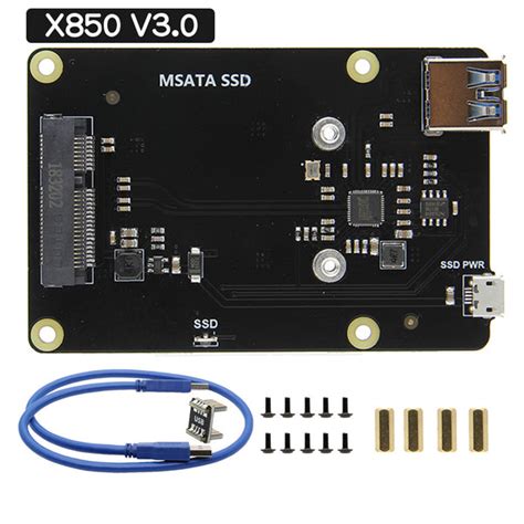 The New V30 Version Of Raspberry Pi X850 Msata Ssd Extension Board Ha Geekworm