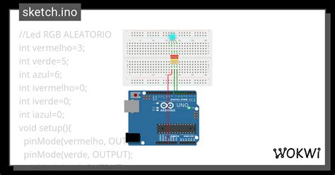 Led Rgb Aleatorio Wokwi Esp32 Stm32 Arduino Simulator
