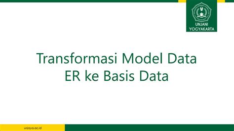 SOLUTION Transformasi Model Data Er Ke Basis Data Studypool