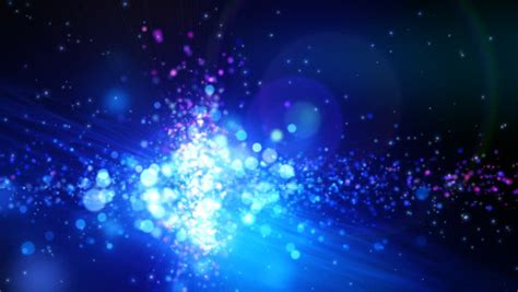 Abstract Motion Background Shining Light Stars Particles Energy Waves Loop Stock Footage
