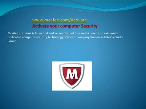 PPT McAfee Activate McAfee Product PowerPoint Presentation Free Download ID 8272363