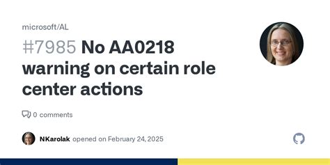 No Aa0218 Warning On Certain Role Center Actions · Issue 7985