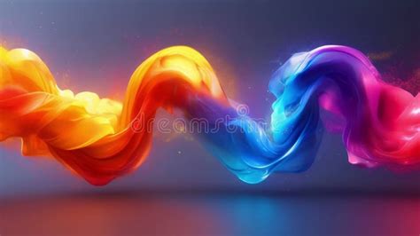 An Abstract Image Of An Infinity Symbol With A Vibrant Rainbowcolored