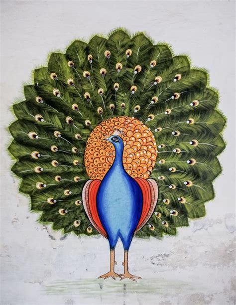 Colorful Peacock Painting