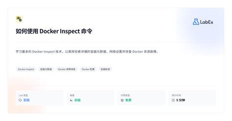 如何使用 Docker Inspect 命令 Labex