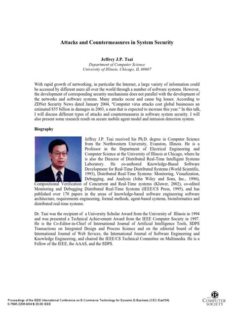 Attacks And Countermeasures In System Security Pdf Computer Science Computer Security