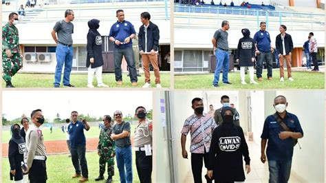 Wali Kota Banjar Tinjau Cabor Porprov Sepak Bola Putri Di Gelora Banjar