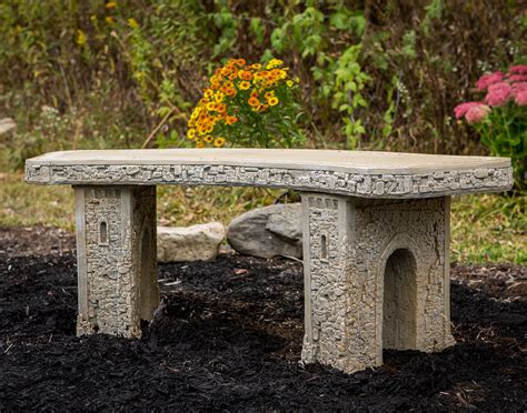 Curved Concrete Garden Bench Vintage Concrete Curved Garden Bench