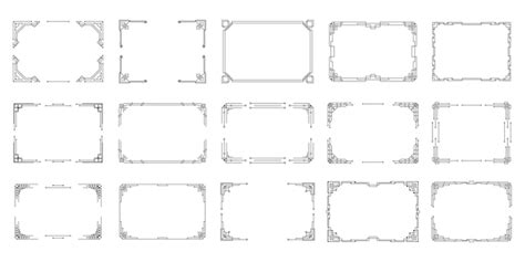 장식 빈티지 프레임 무료 벡터