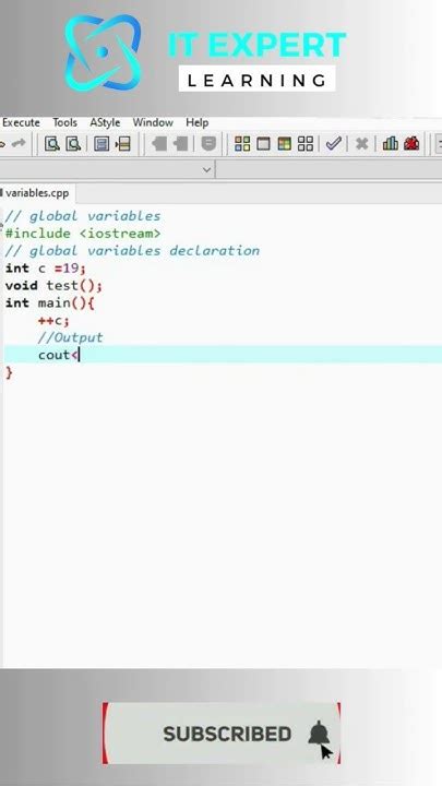 global variables in c ytshorts coding itexpertlearning c viralshort cpp shorts youtube