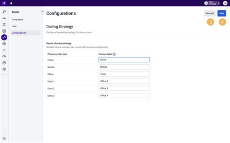 setting custom labels in a campaign knowledge base