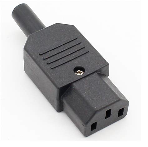 15a 250v 3 Pin Iec Rewireable C13 Socket Female Power Adapter Connector