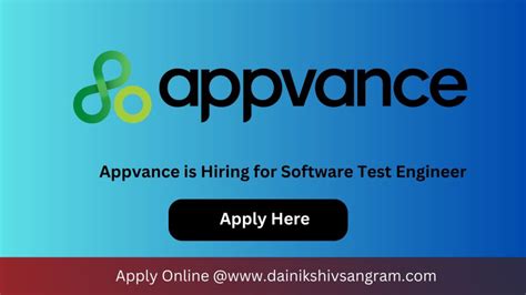 appvance is hiring for qa automation engineer software testing jobs
