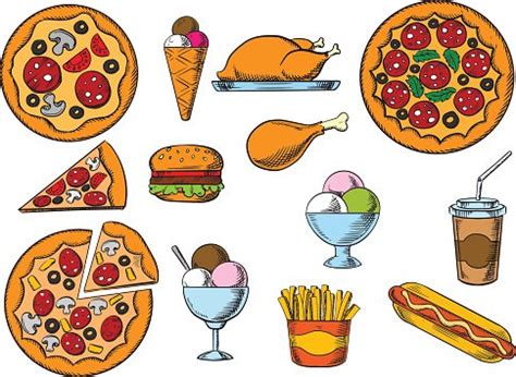 Food And Cocktails Clip Art