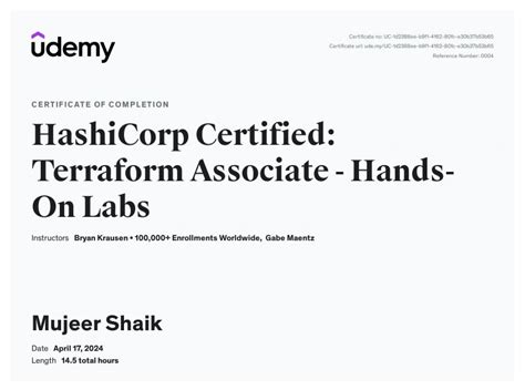 Mujeer Basha Shaik On Linkedin Thanks For The Great Terraform Course
