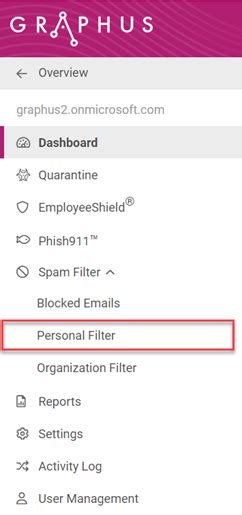 Managing The Personal Spam Filter Kaseya