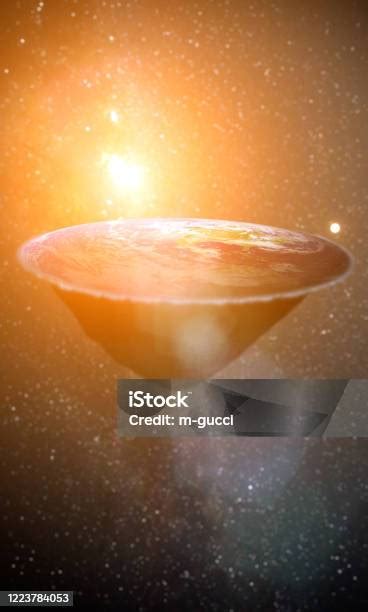 플랫 어스 모델 사실 또는 신화 이 이미지의 요소는 Nasa에 의해 제공됩니다 개념에 대한 스톡 사진 및 기타 이미지 개념 과학 광대한 Istock