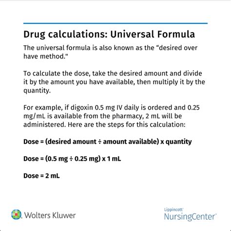 Medication Conversion Charts For Nurses