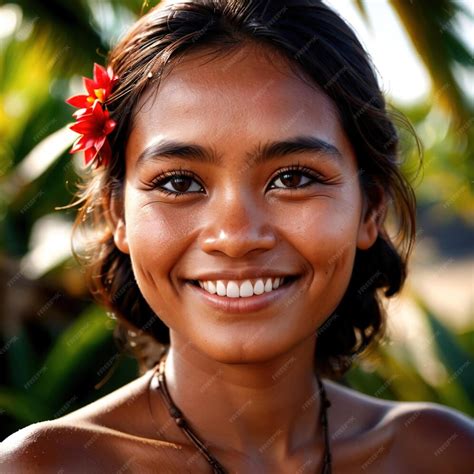Premium Photo Kiribati Woman From Kiribati Typical National Citizen