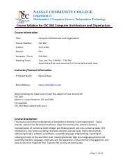 CSC Syllabus Pdf NASSAU COMMUNITY COLLEGE Department Of