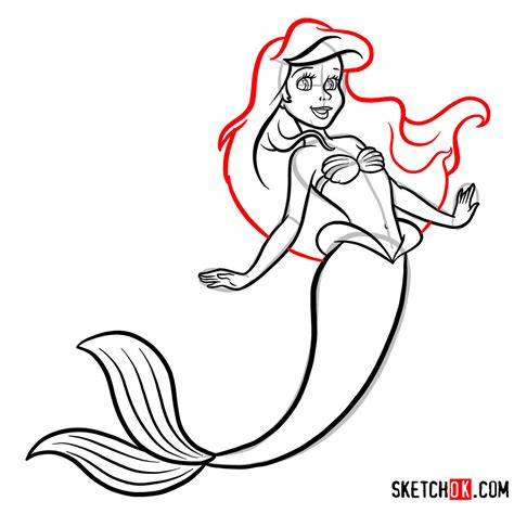 How To Draw Disney Princess Ariel Step By Step