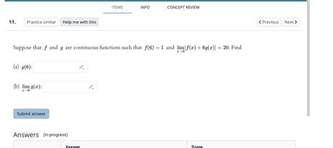 solved suppose that f and g are continuous functions such