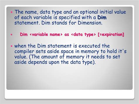 ppt vb datatypes variables constants and calculations powerpoint
