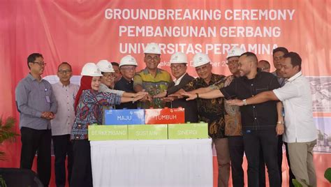 Peletakan Batu Pertama Pertamina Dukung Pengembangan Kampus