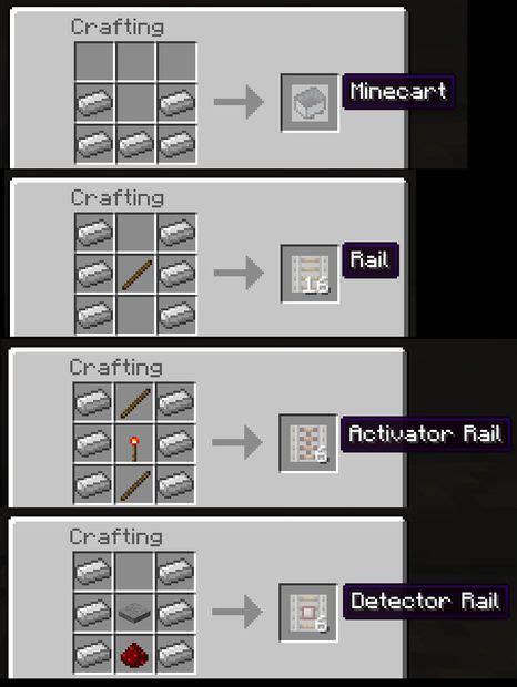How To Make Detector Rails Minecraft How To Make Powered Detector Rails Jaipzter
