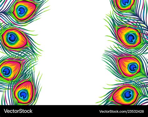 Background With Peacock Feathers Royalty Free Vector Image