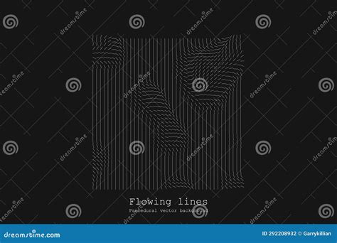 Abstract Line Matrix Pattern Noise Flow Dynamic Stock Illustration Illustration Of Movement