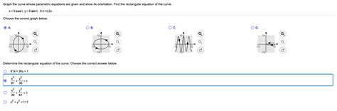 solved graph the curve whose parametric equations are given
