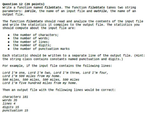 Solved Question 12 2e Points Write A Function Named