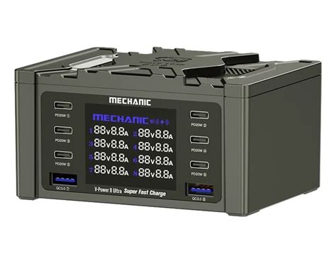 Incarcator Ultra Rapid Mechanic V Power 8 8 Porturi USB Incarcare Simultana