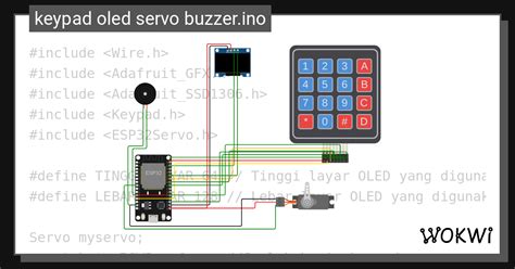 Keypad Oled Servo O Wokwi Arduino And Esp32 Simulator
