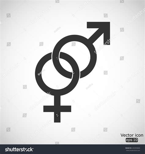 Male Female Sex Symbol Vector Icon Stock Vector Royalty Free Shutterstock
