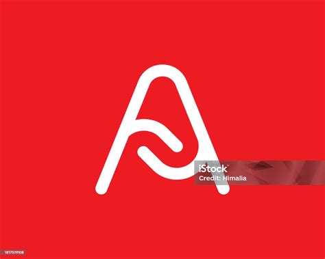 웨이브 선형 로고가 있는 문자 A 창의적이고 미니멀한 로고타입 알파벳 벡터 기호 표시 0명에 대한 스톡 벡터 아트 및 기타