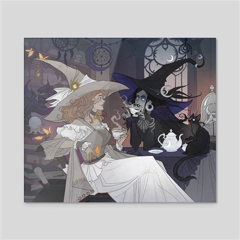 Solar And Lunar Witches An Art Print By Iren Horrors Inprnt