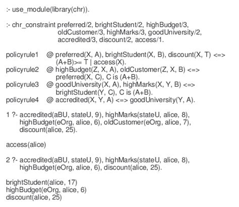 Deduction With Chr Rules Solving The Example In Tab 1 Download Scientific Diagram