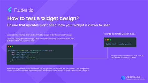 How To Test A Widget Design