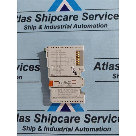 BECKHOFF KL BUS TERMINAL CHANNEL ANALOG INPUT RTD MODULE Atlas Shipcare Services