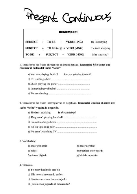 Present Continuous презентация 3 класс с упражнениями