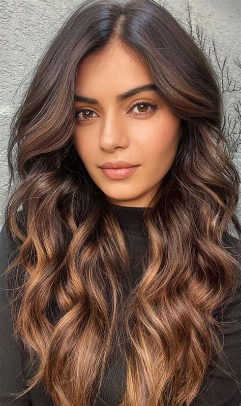 50 Stylish Brown Hair Colors And Styles For 2022 Brown With Sparkling Amber