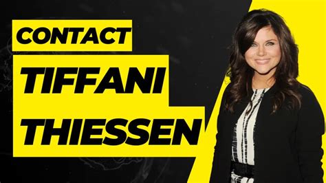 Contact Tiffani Thiessen Address Email Phone Dm Fan Mail Tales