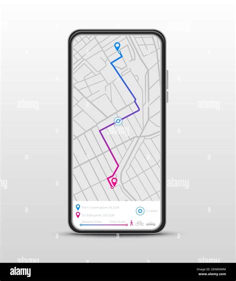 Mobile Navigation Gps Navigator Route Map Application Search