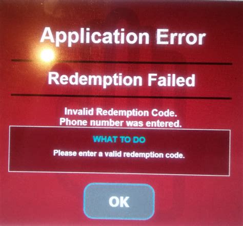 Why Is The Cashier Seeing Invalid Redemption Code Error On The Pos Aloha